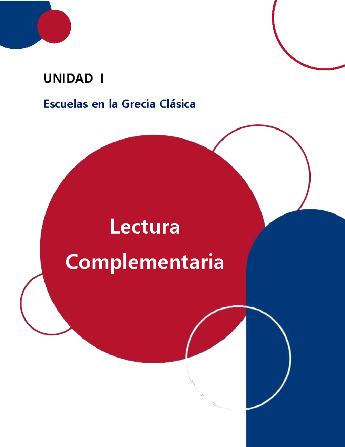 UNIDAD I: Escuelas del Pensamiento Político en Grecia Clásica - Studocu