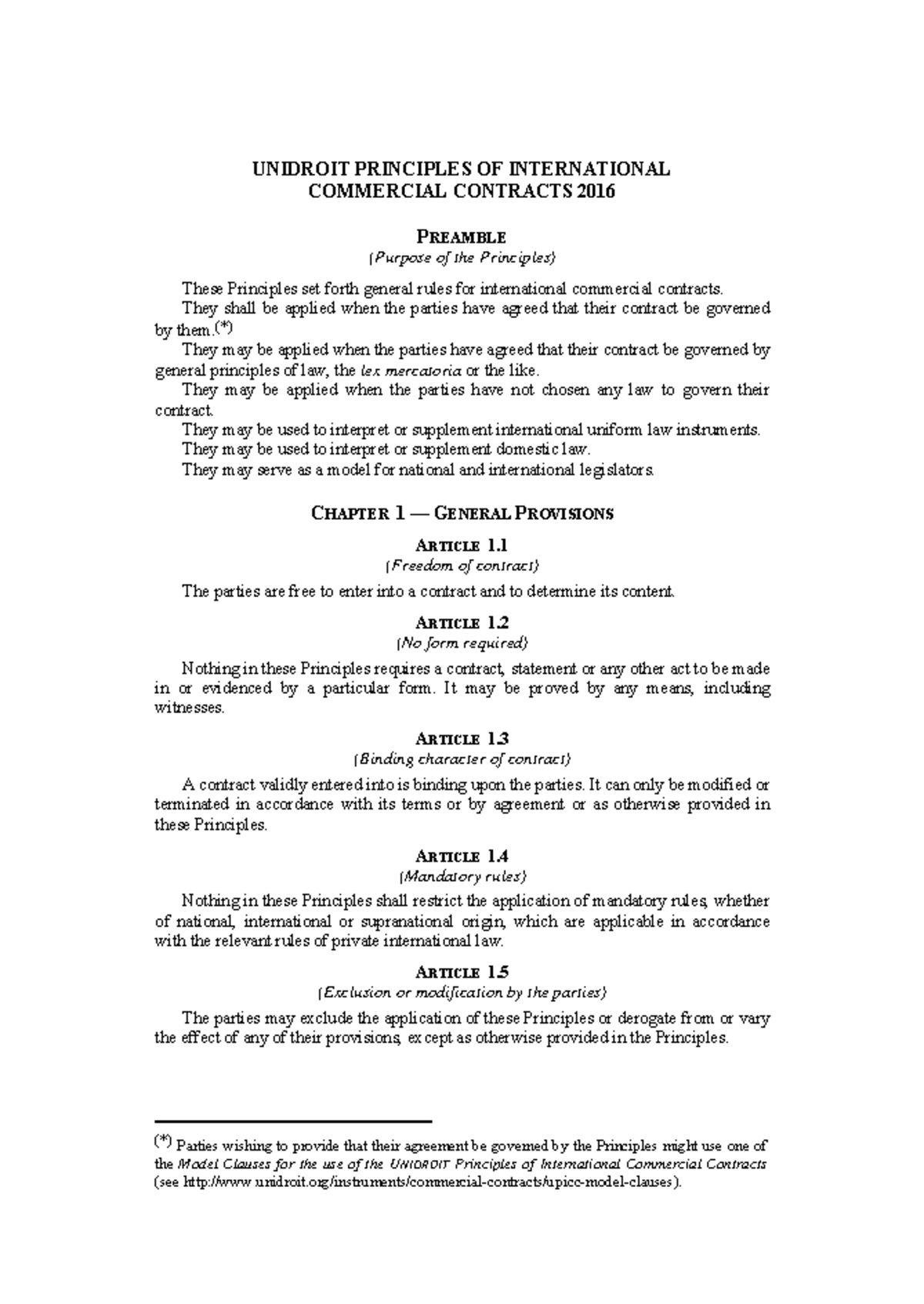 Unidroit-Principles-2016 .Short - UNIDROIT PRINCIPLES OF INTERNATIONAL ...