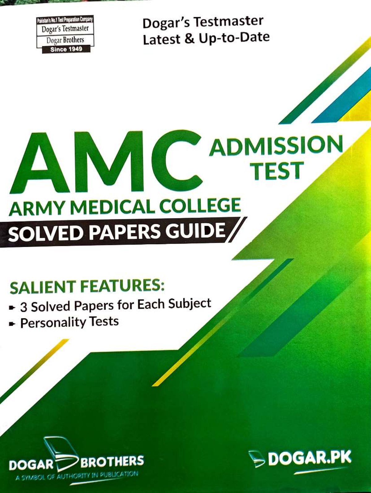 Dogar AMC Physics Admission Test: 48 Solved Papers & Key Concepts - Studocu