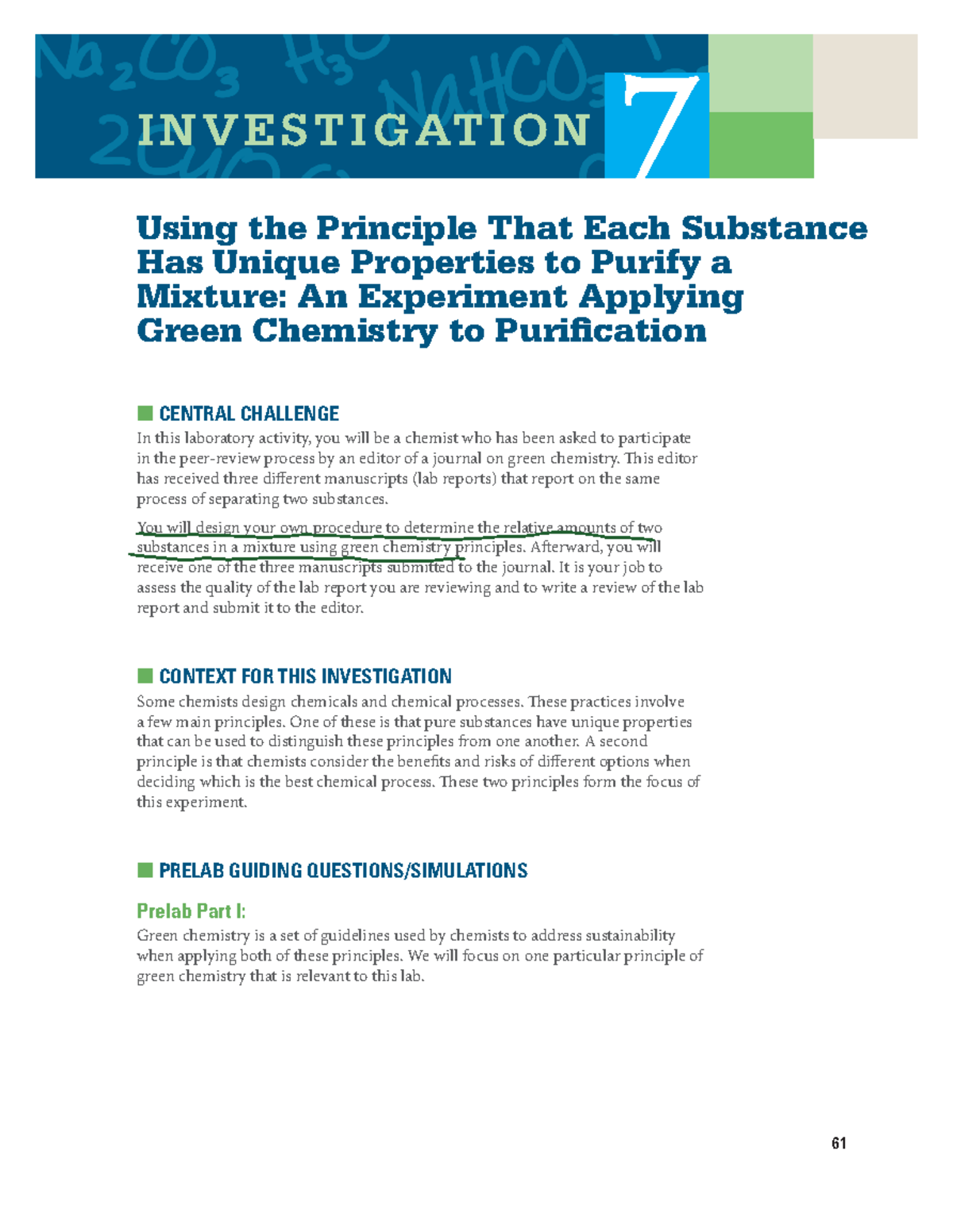 Kami Export - AP Chem Lab 7 Green Chemistry SE - 7 Stoichiometry Using ...