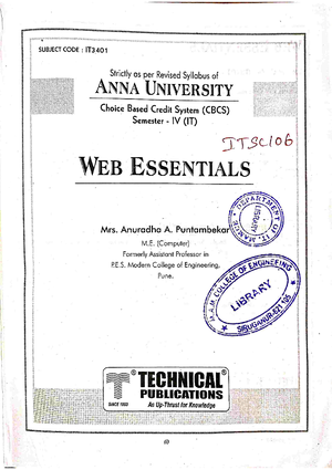 Web Essentials - IT3401 - Studocu