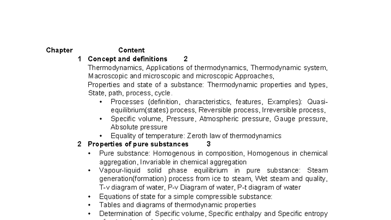 Thermal Science Syllabus: Thermodynamics & Heat Transfer Concepts - Studocu