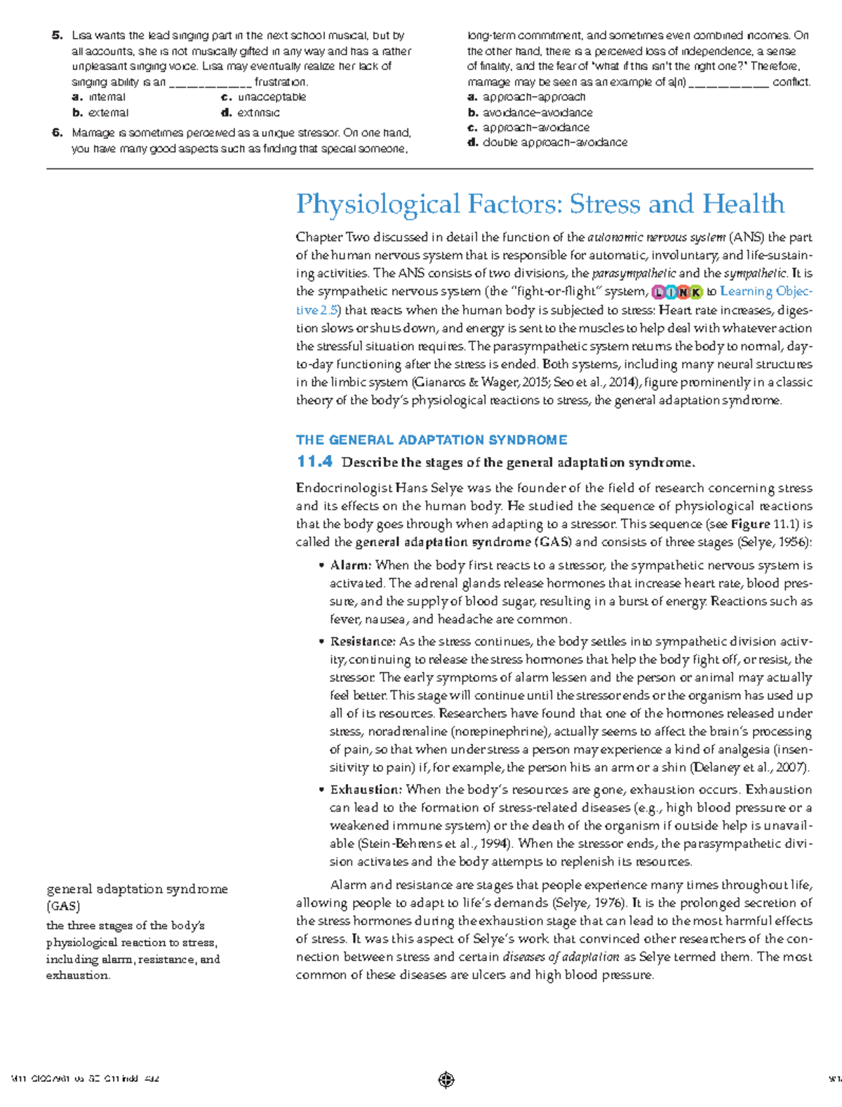 Ciccarelli 5th Edition: Chapter 11 - Stress Effects on Health - Studocu