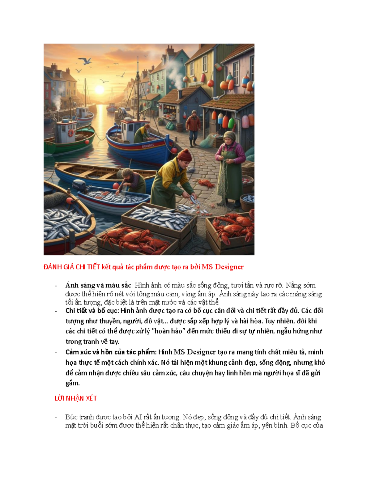 ĐÁNH GIÁ CHI TIẾT Tác Phẩm MS Designer - Bài Tập 09 Lab2-01 - Studocu