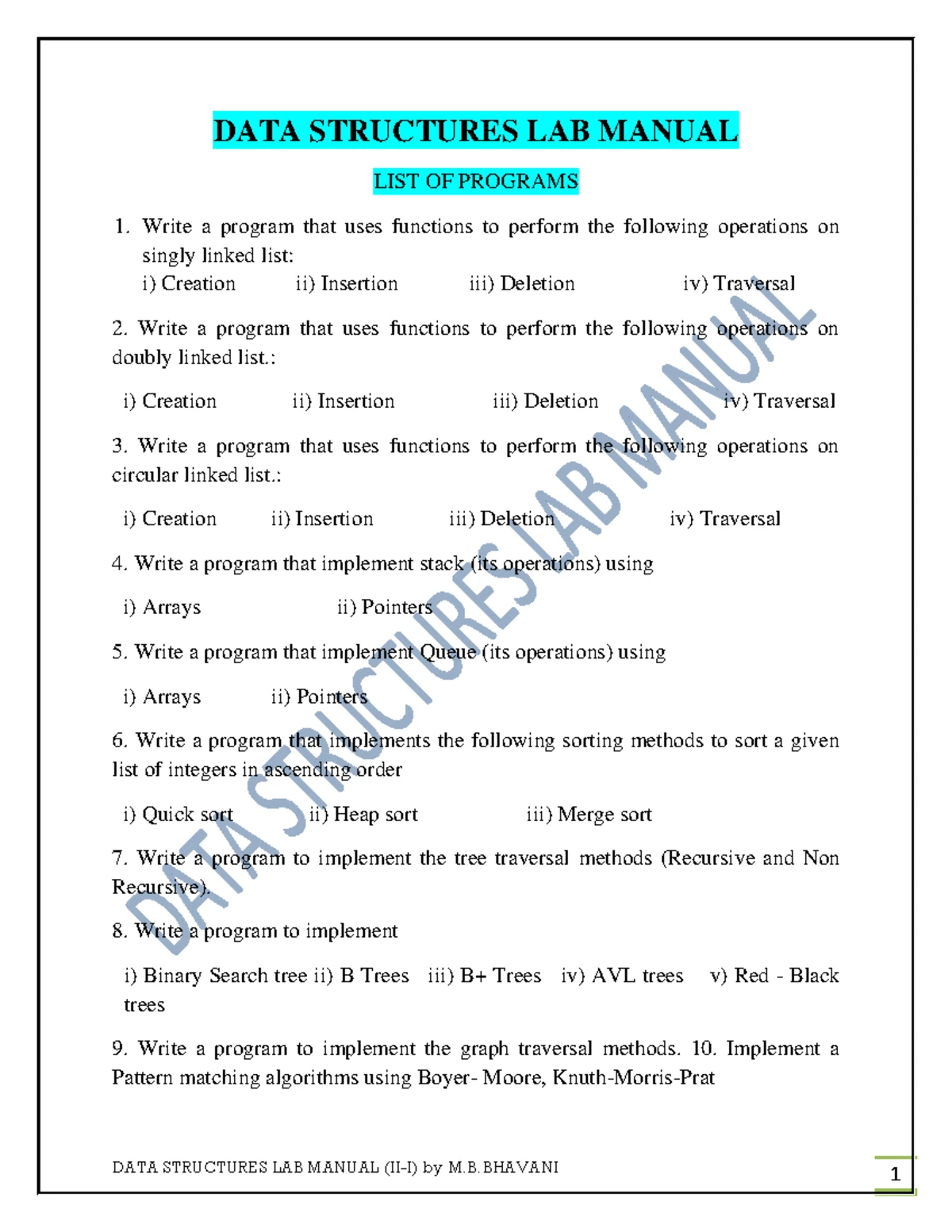 CSD R22 Computer Networks Lab Manual for II B.Tech II Sem 2024 - Studocu