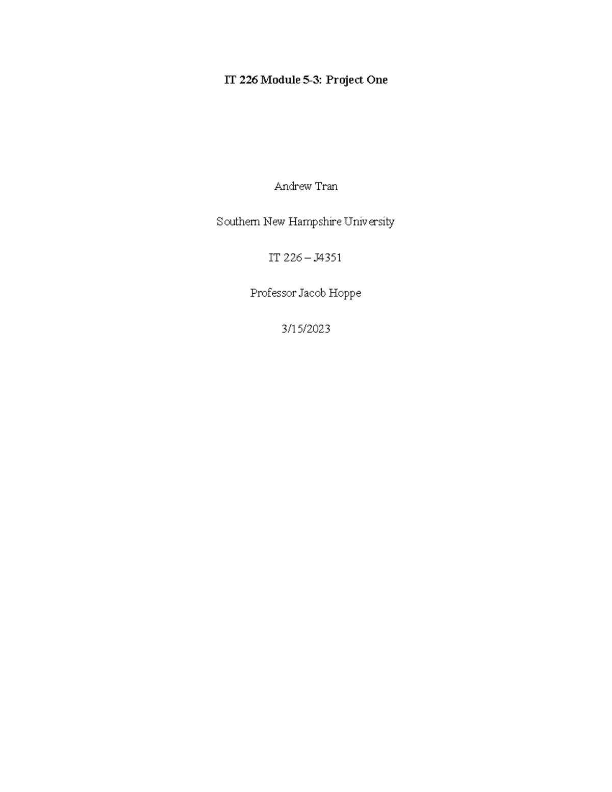 IT 226 Project One: Development of the DataNanny Security Product - Studocu