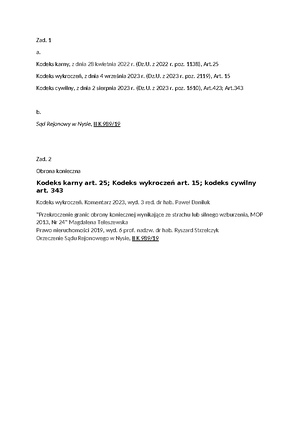 Zadania LEX i Legalis - wyszukiwanie, przygotowanie zestawień ...