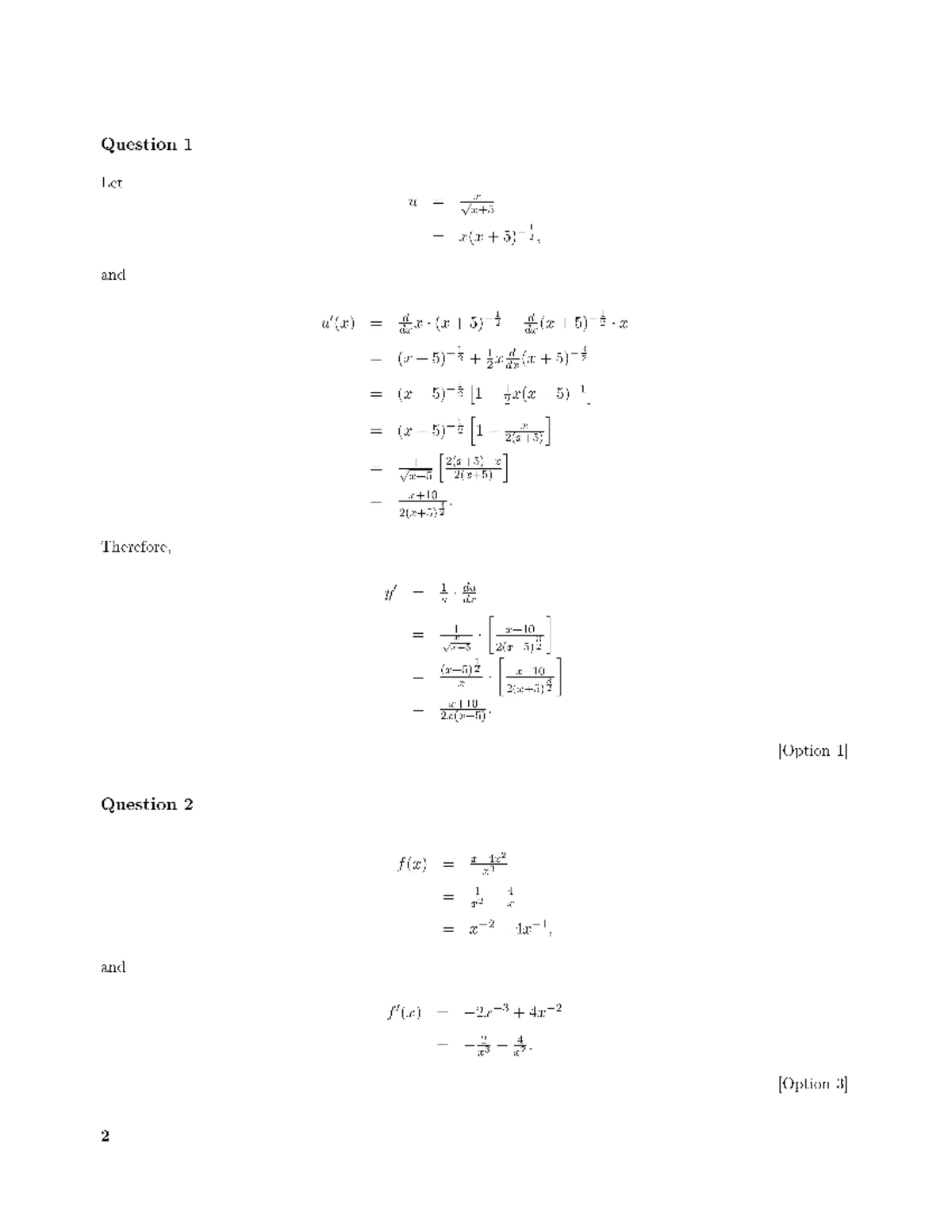 Assignment 3 solutions - 1 Assignment 3 Question 1 The demand function Q(p) and cost function C ...
