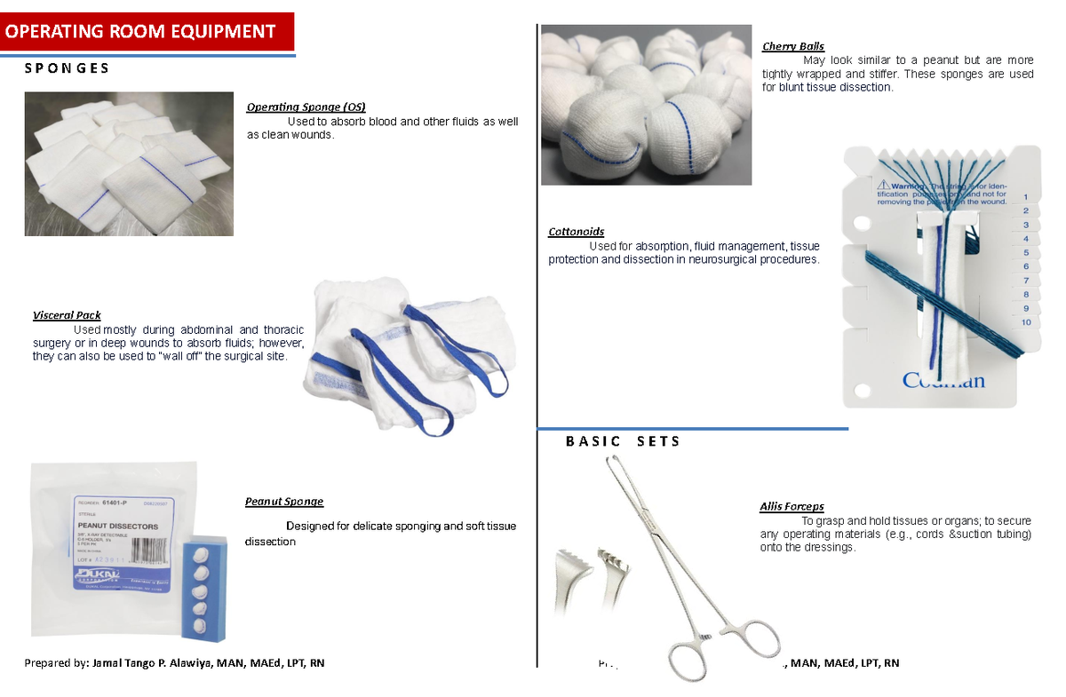 Basic OR Instruments Overview for Surgical Procedures - Studocu
