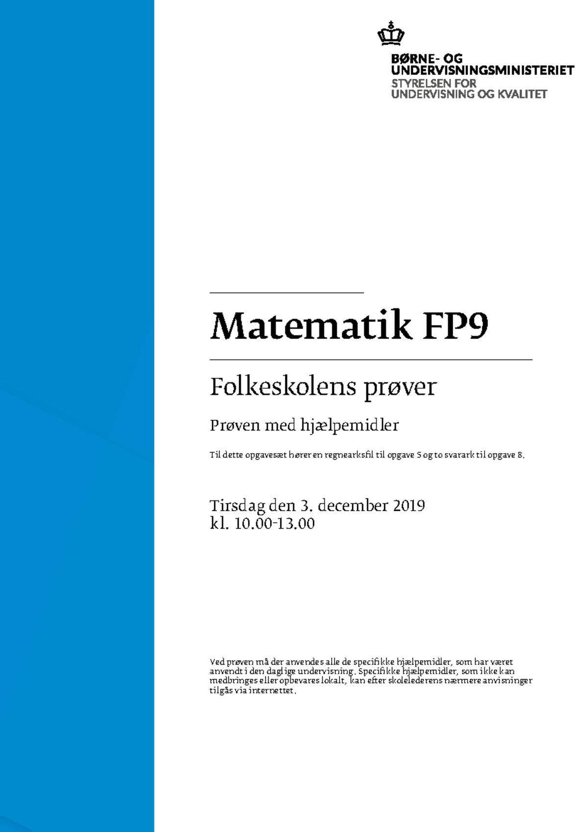 December 2019 - wddw dkwds hgk - Matematik FP Folkeskolens prøver ...