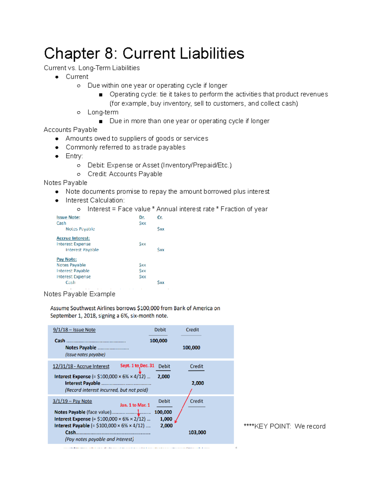 Chapter 8 Current Liabilities - Chapter 8: Current Liabilities Current ...