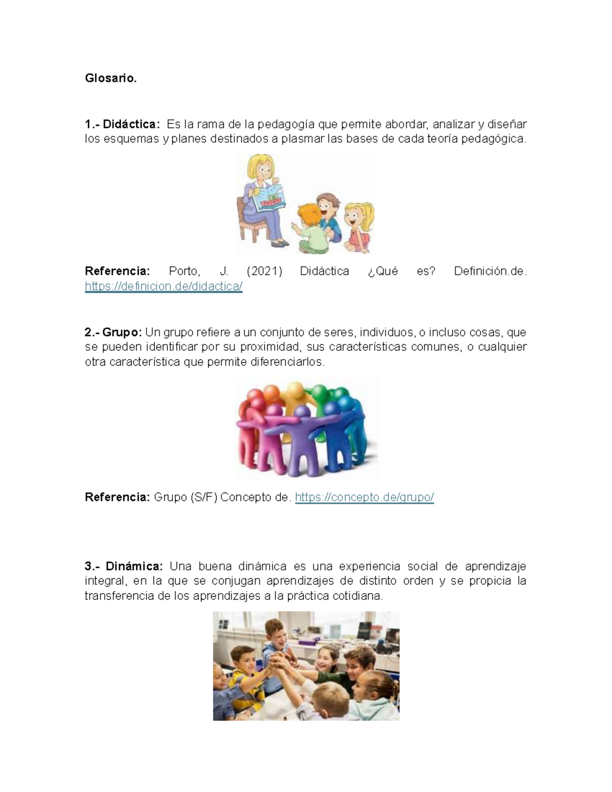 Act01 - Glosario de Términos Básicos en Didáctica y Educación - Studocu