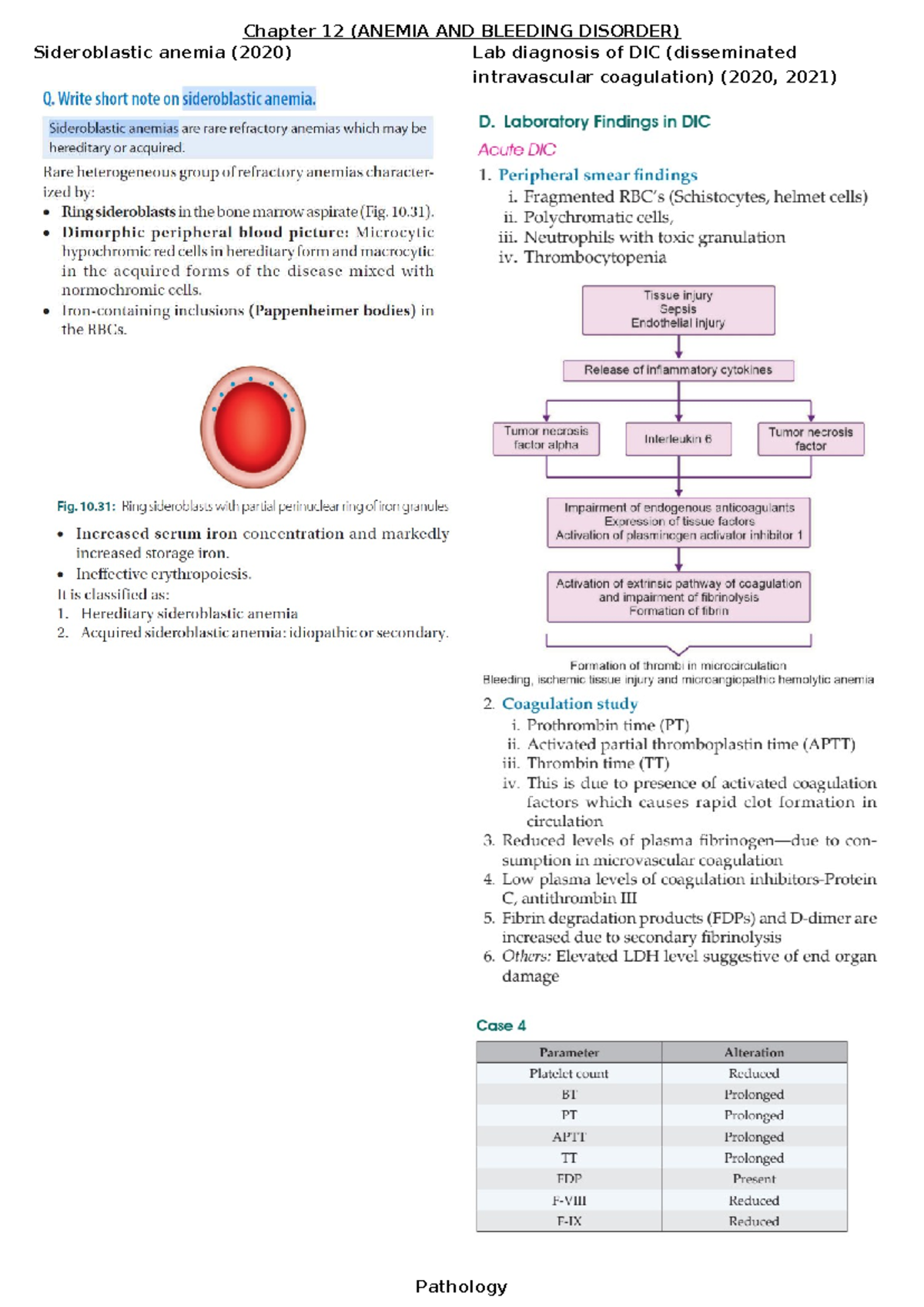 Chapter 12: Anemia & Bleeding Disorders - Key Concepts & Lab Diagnoses ...