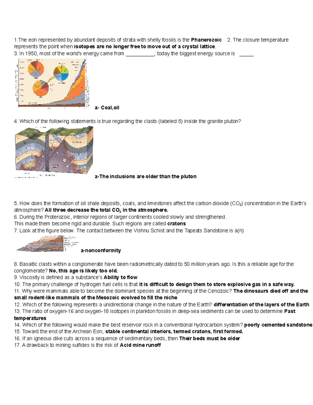 Geology 101: Final Review Guide for Exam Preparation - Studocu