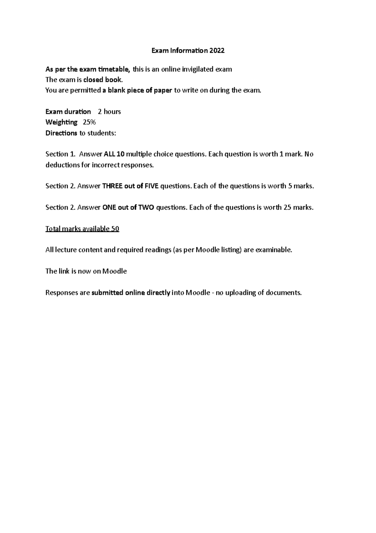 Exam Information 2022: Online Invigilated Exam Details and Structure ...