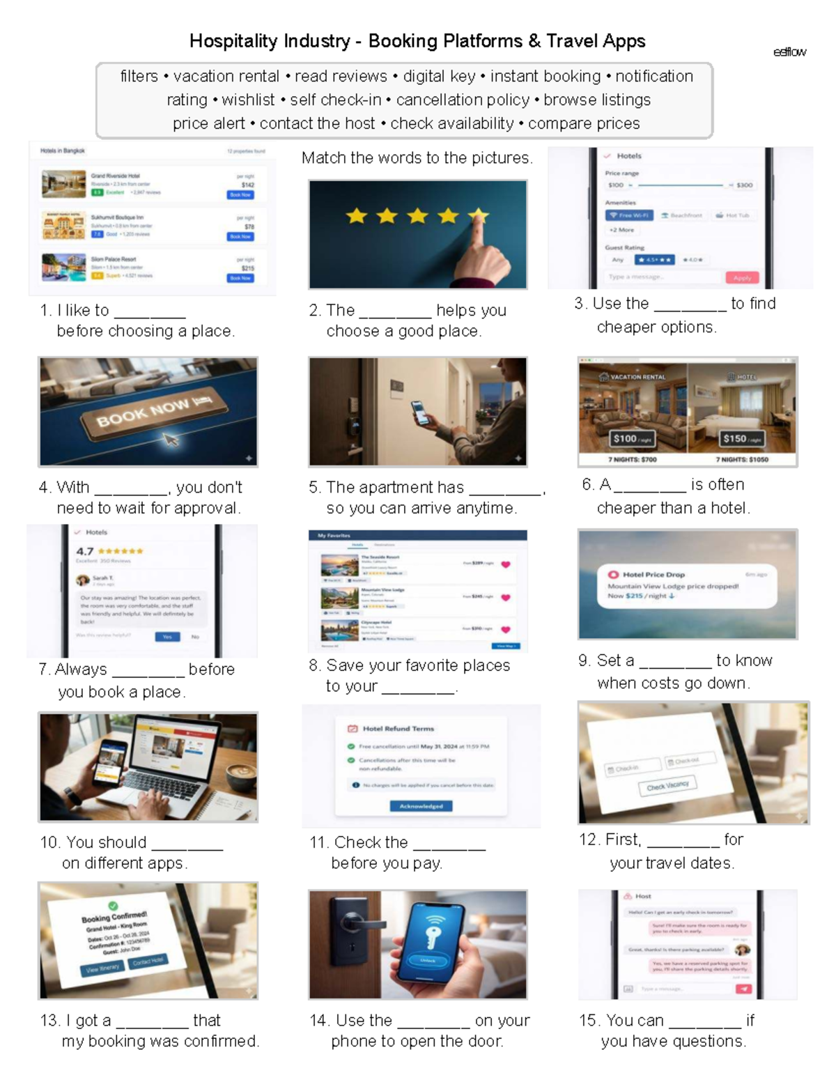 W2 Hospitality Industry Booking Platforms & Travel Apps Overview - Studocu