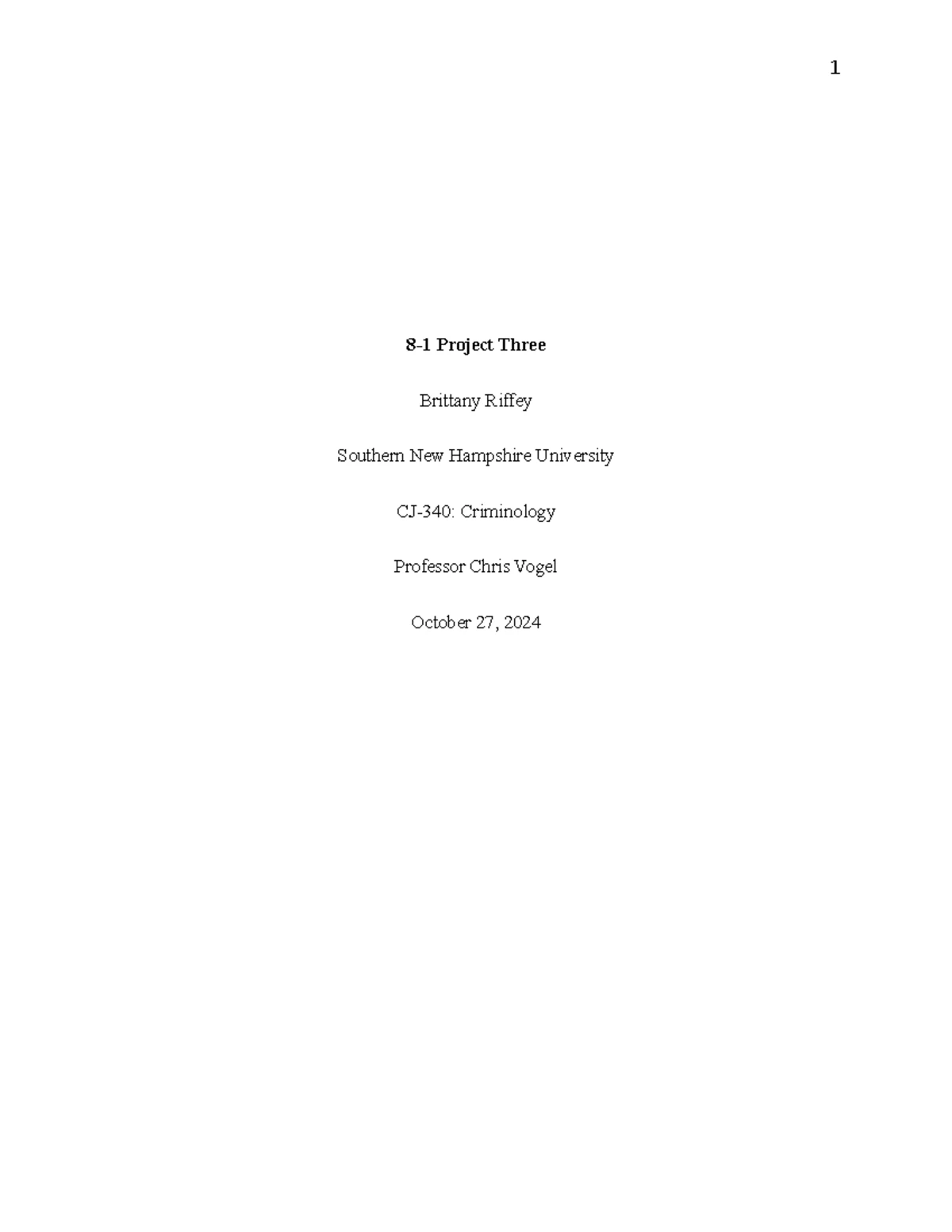 CJ 340 Module One Quiz - Key Concepts and Questions Summary - Studocu