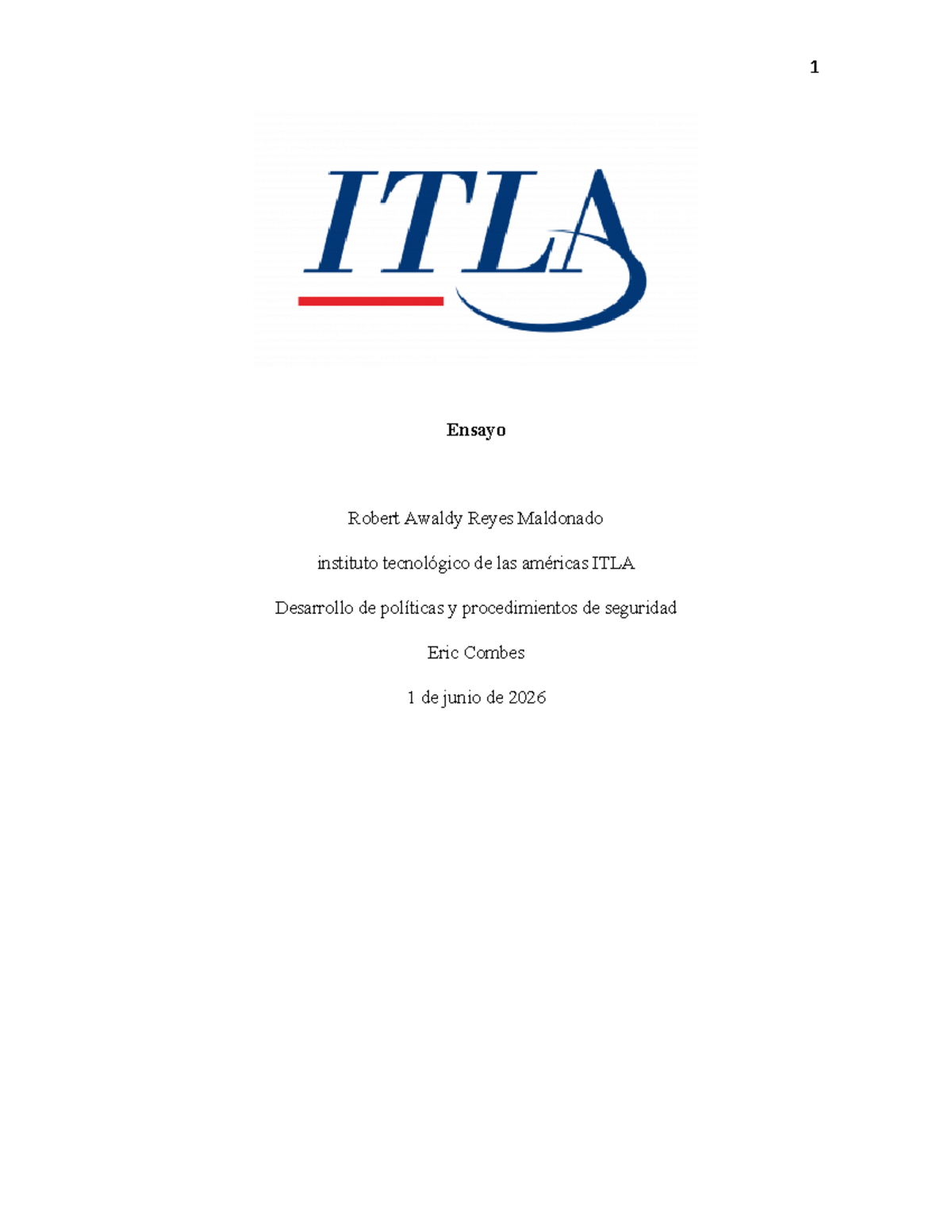 Ensayo sobre la Necesidad de Privacidad en la Era Digital ITLA - Studocu