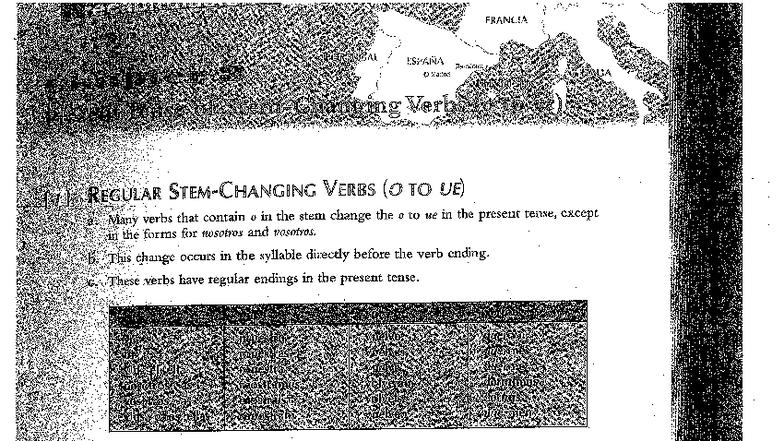 O TO UE Stem-Changing Verbs: Present Tense Guide - Studocu