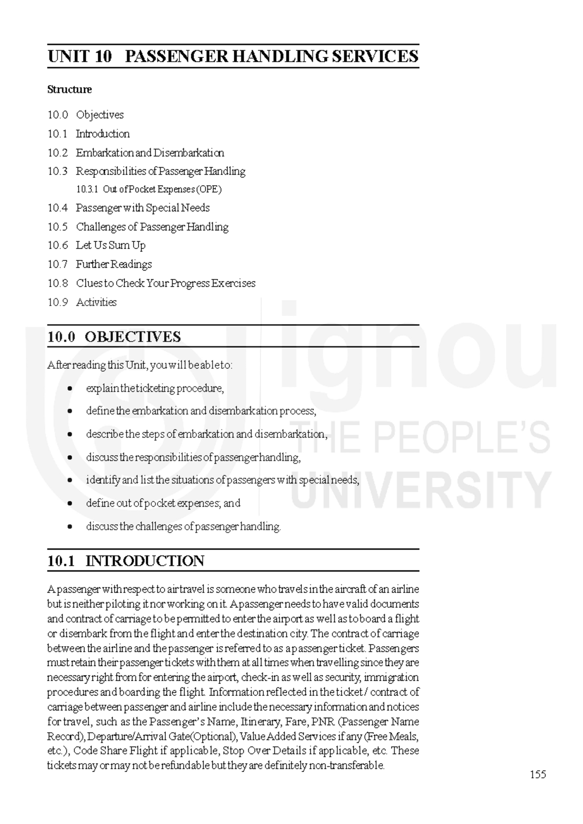 Unit 10: Comprehensive Guide to Passenger Handling Services - Studocu