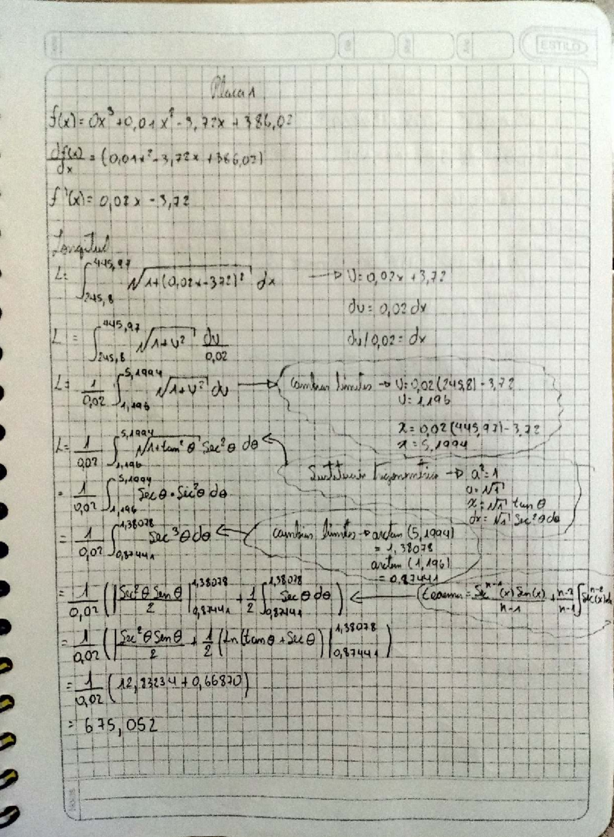 Integral y Derivada: Resolución de Ejercicios (ACA) - Studocu