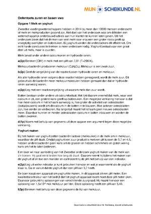 Chemisch Rekenen 1 opgaven - KEMIA - Chemisch rekenen 1 4 havo Opgave 1 Bereken de massa van: a ...