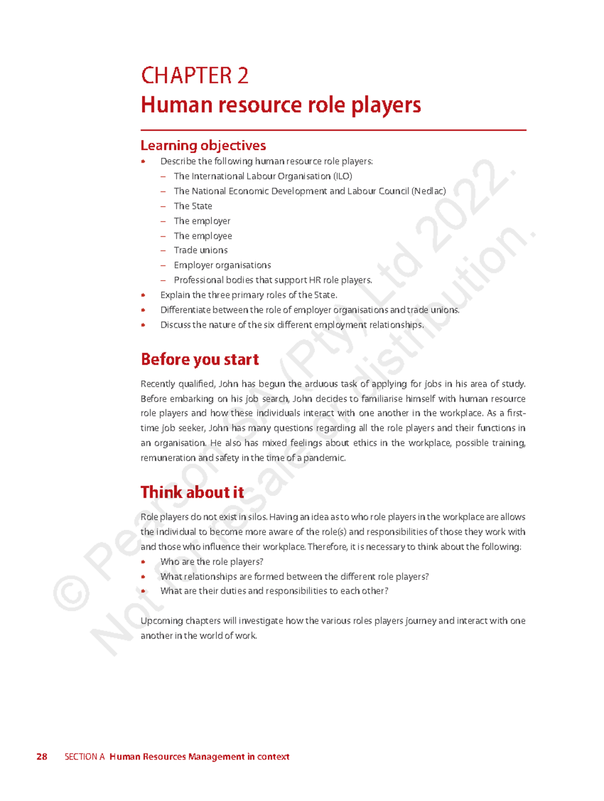Chapter 2: Human Resource Role Players - Context and Responsibilities ...
