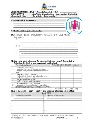 2025 ATP Life Orientation Grade 8 - 2025 ANNUAL TEACHING PLANS: LIFE ...