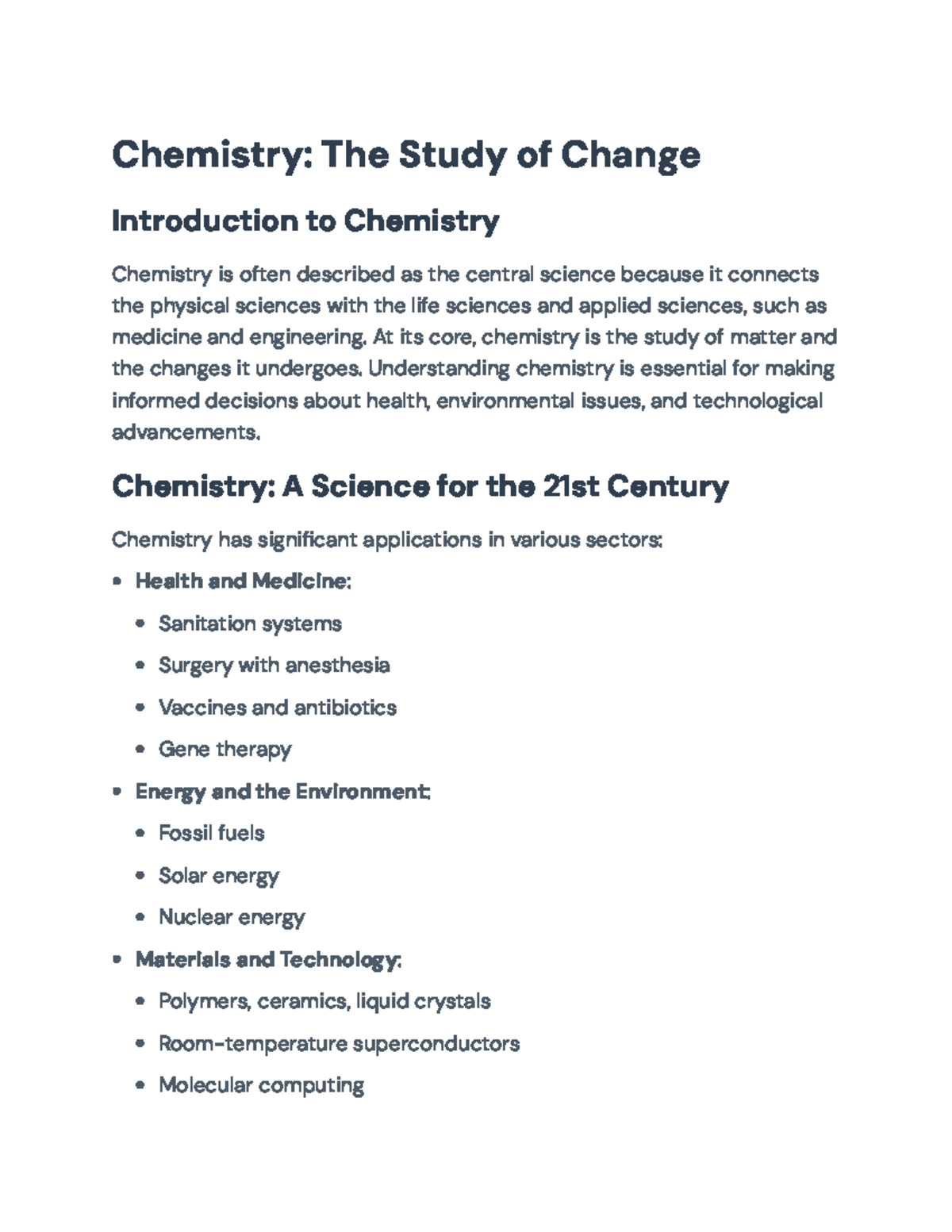 Chemistry 101: Introduction to Matter, Properties, and Changes ...