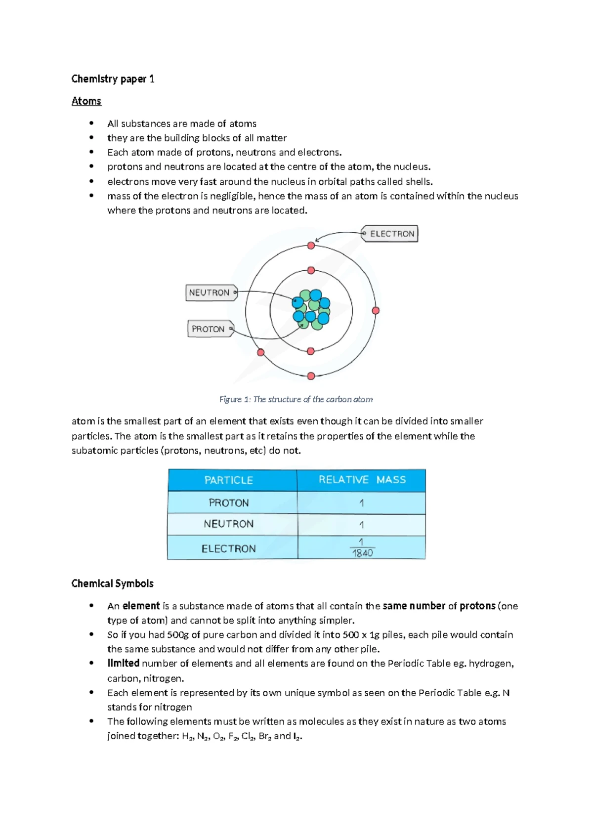 Gcse Chemistry Paper 1 Notes Clean Gcse Chemistry Paper 1 Summary This Revision Guide Covers