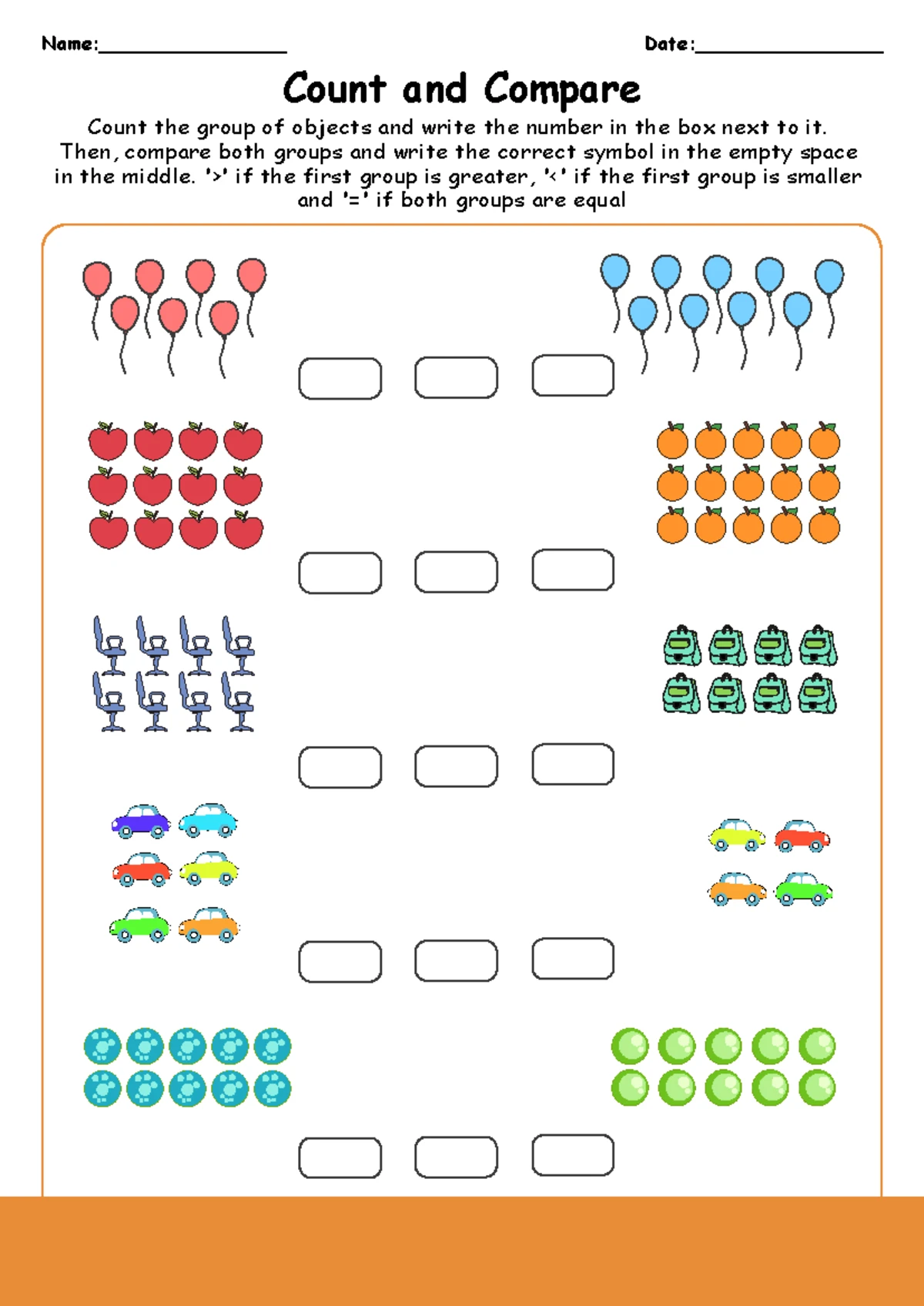 Add Animals - Kindergarten Worksheet - + = + = + = + = + = Add Animals ...
