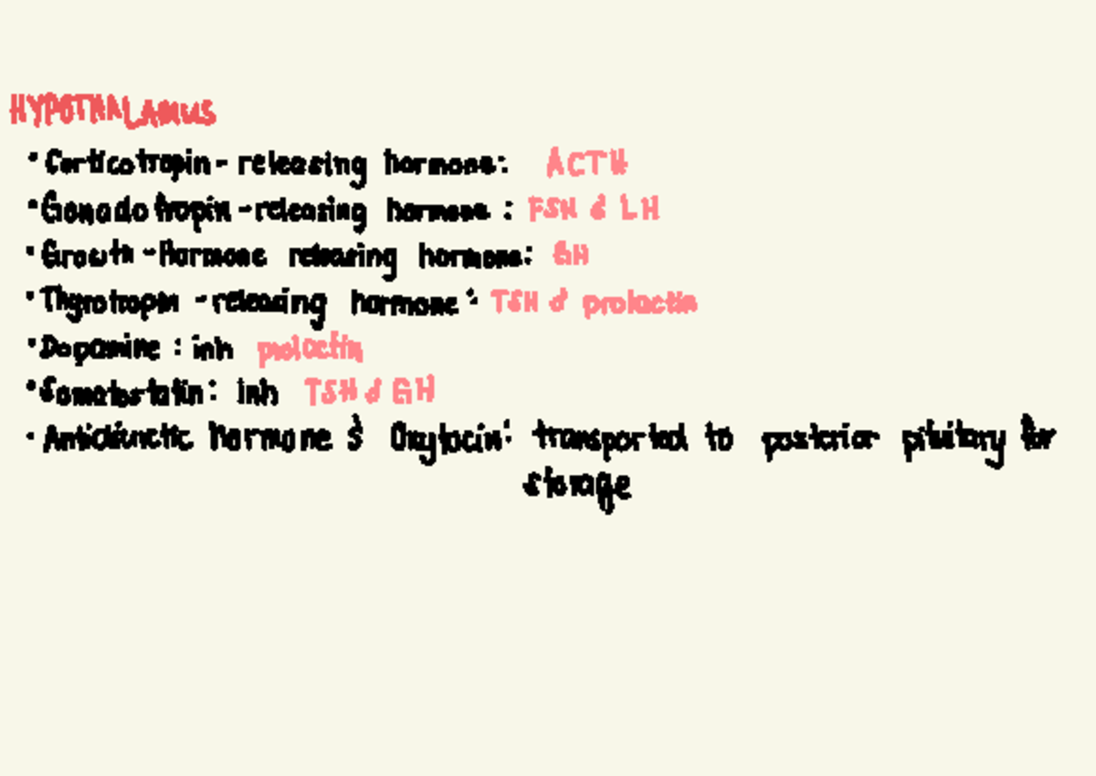 Endocrine & Toxicology Summary: Hormones, Functions, and Disorders ...