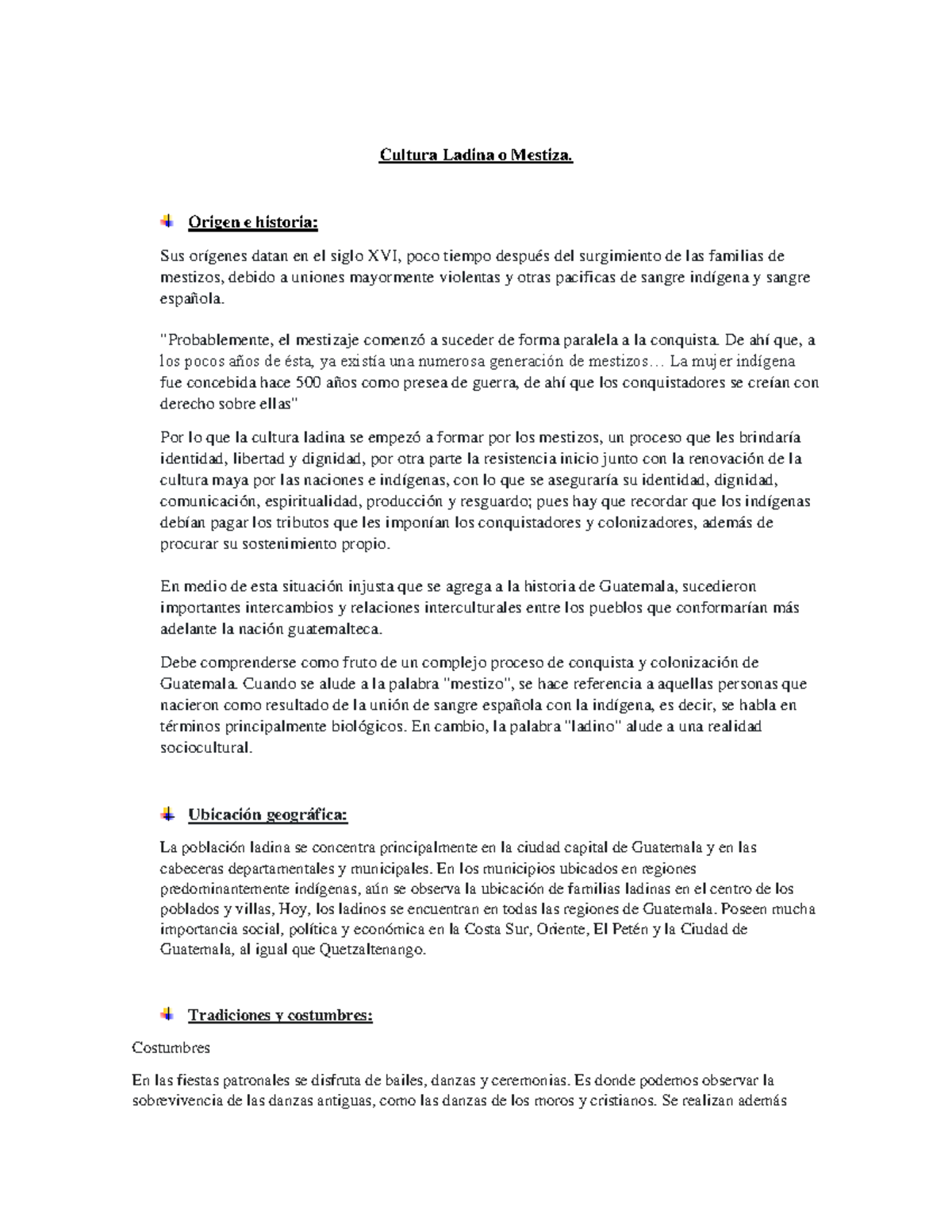 Cultura Ladina 1: Historia, Tradiciones y Gastronomía de Guatemala ...