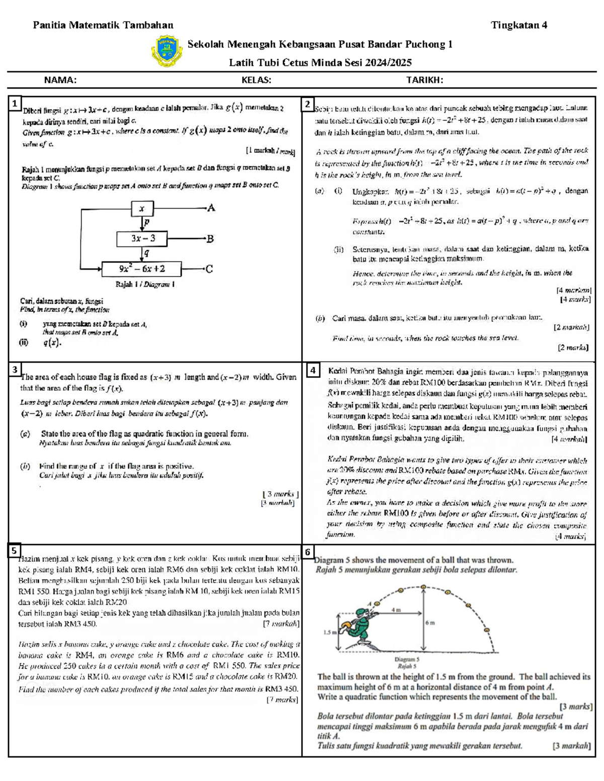 Latih Tubi Cetusan Minda 2024 AM t4 - Math - NAMA: KELAS: TARIKH: Panitia Matematik Tambahan ...