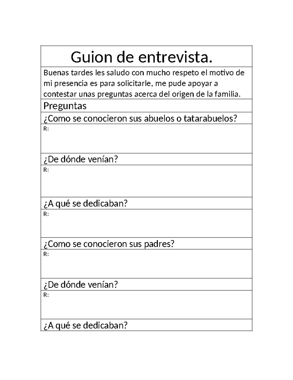 Guion de entrevista - Informacion para repaso - Textos Literarios ...
