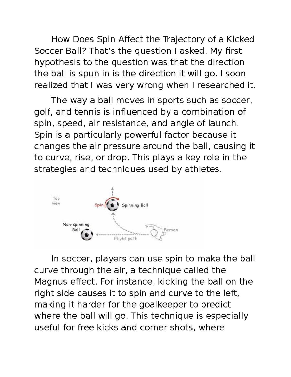The+way+a+ball+moves+in+sports+such+as+soccer+ - How Does Spin Affect ...