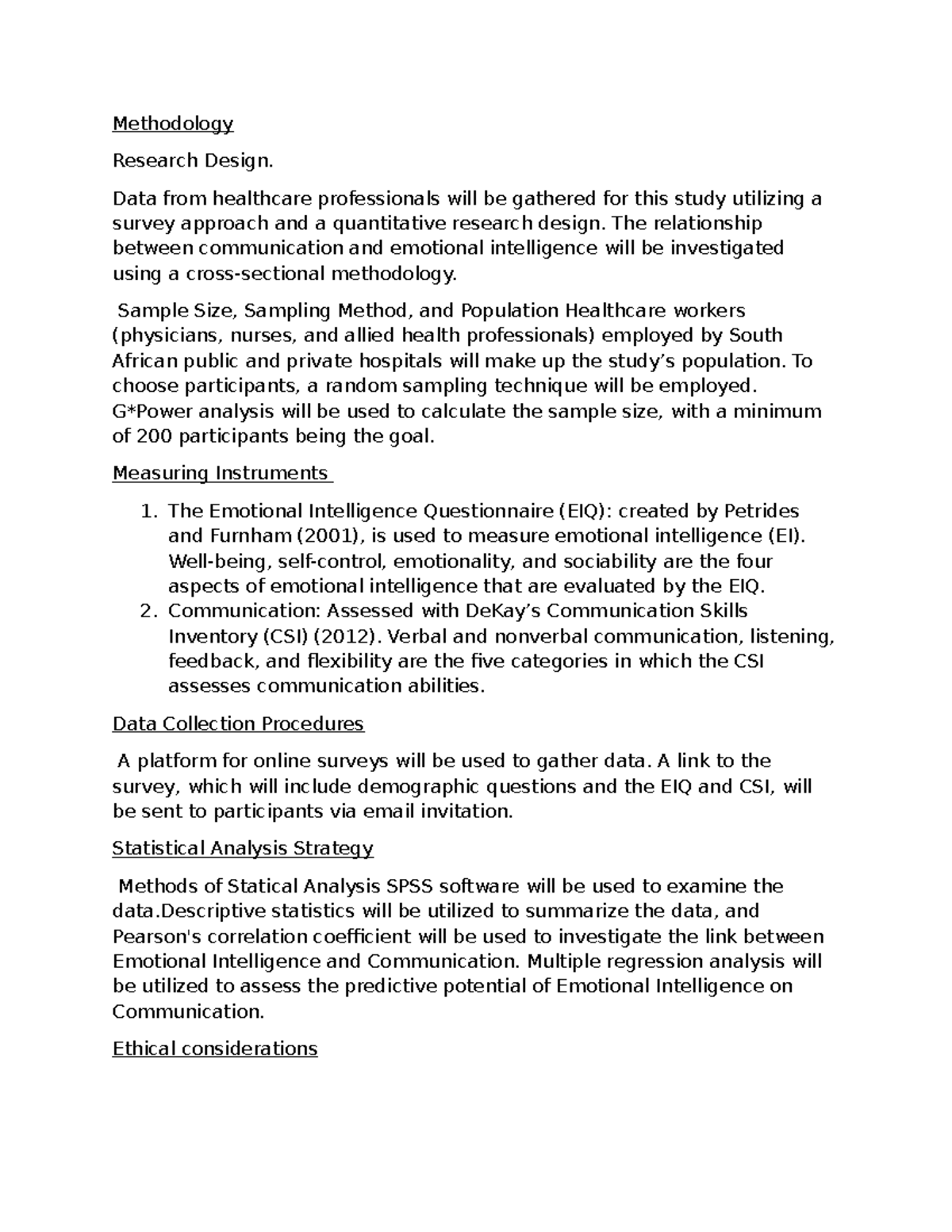 Methodology Research Design for Healthcare Professionals Study - Studocu