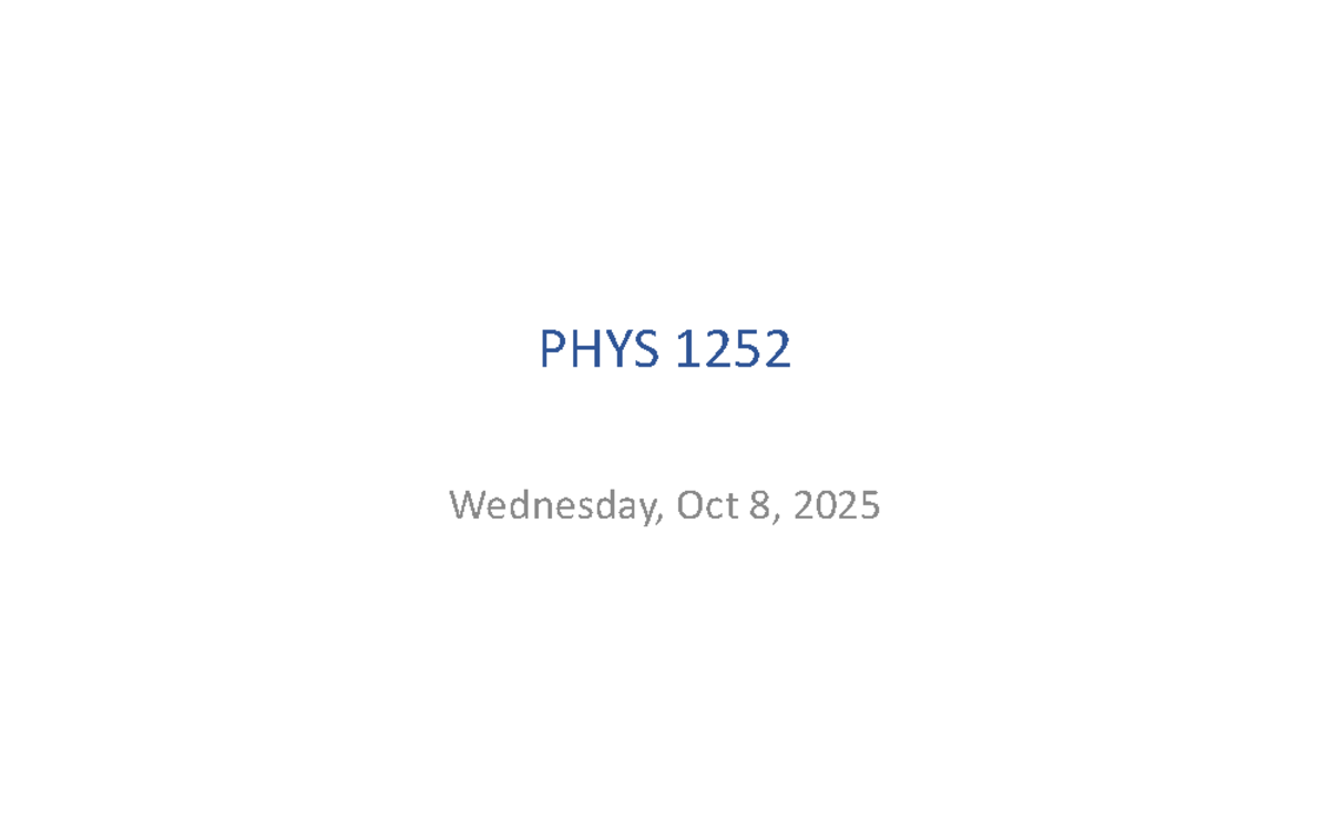 PHYS 1252 Exam 2 Review: Interference & Electric Fields - Studocu