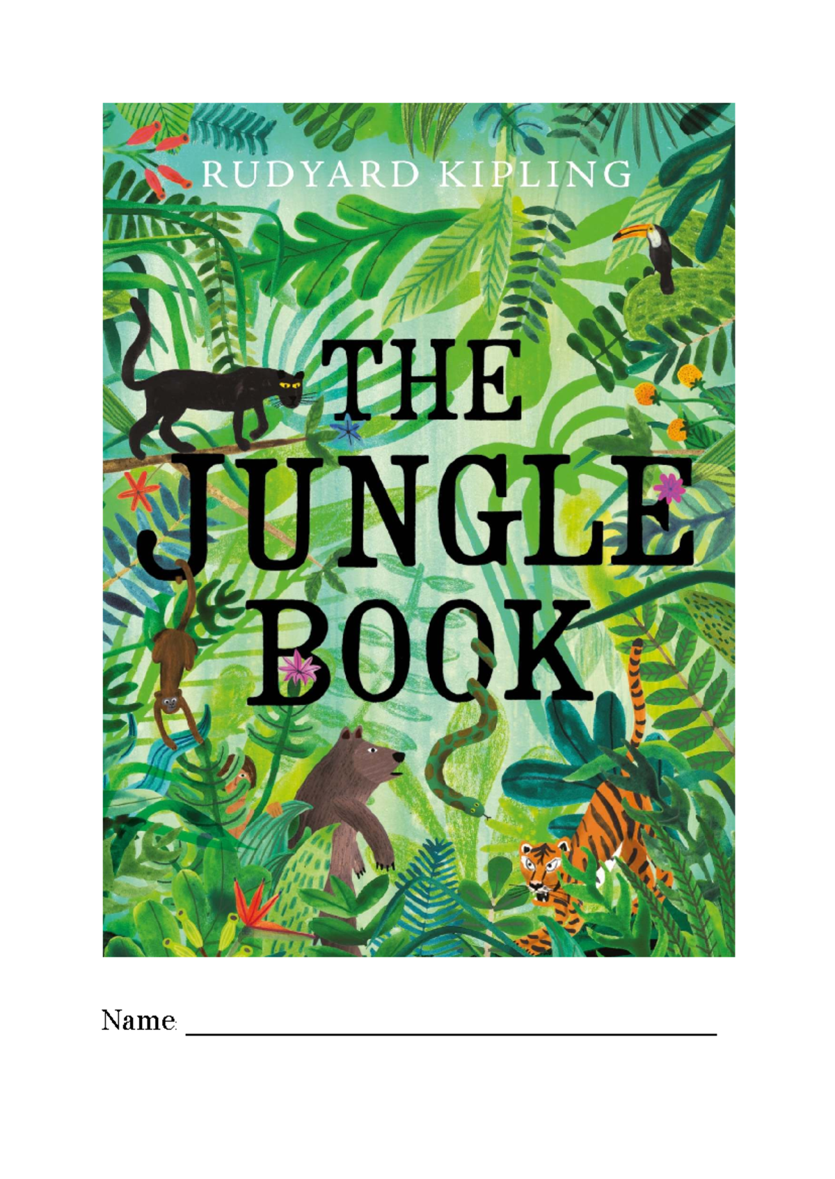 The Jungle Book - Chapter Workbook Exercises and Reflections - Studocu