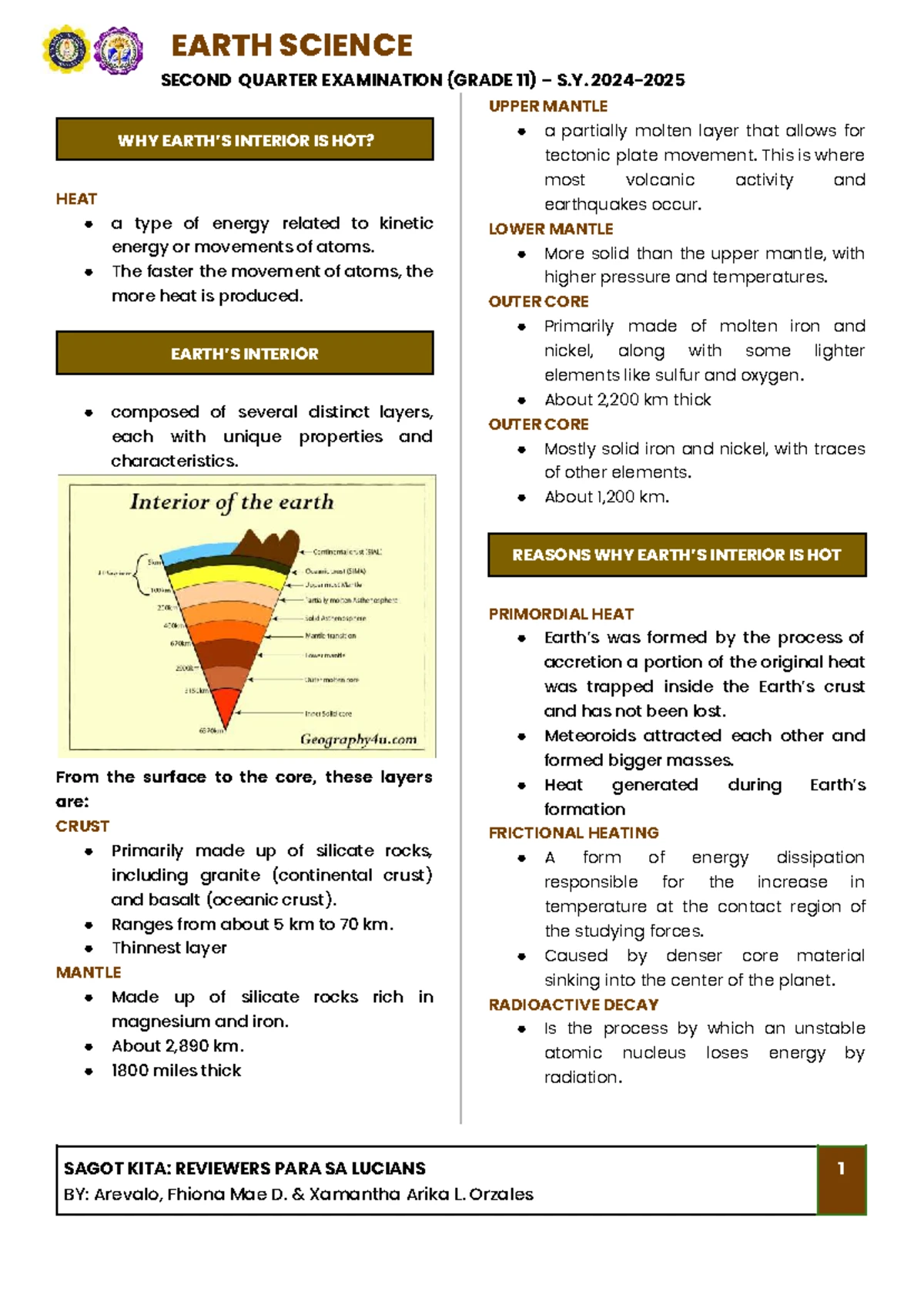 Earth-LIFE-11-Q1-M4 - Earth and Life Science 11 Earth and Life Science ...