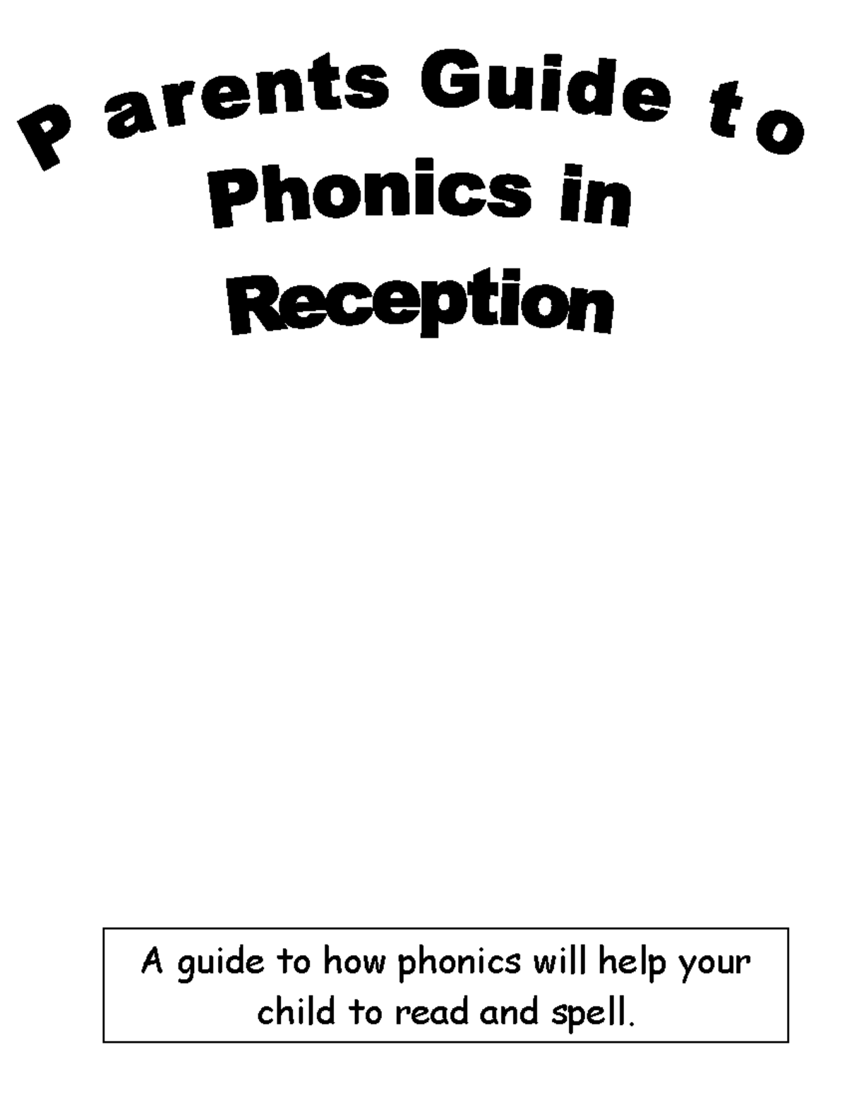 Phonics for Parents: A Guide to Supporting Early Reading Skills - Studocu