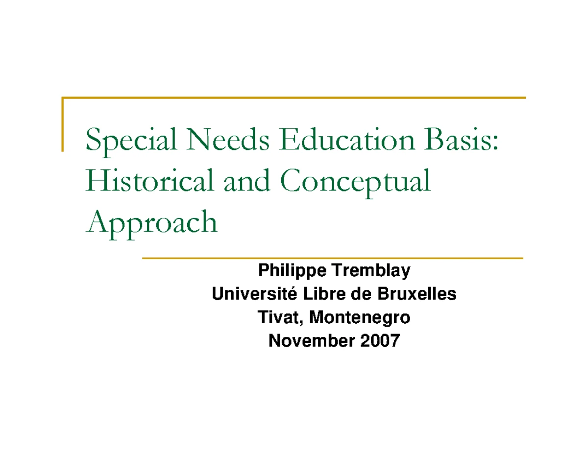 SNED-101 - NOTES - SNED- Learners with emotional, behavioral, language ...