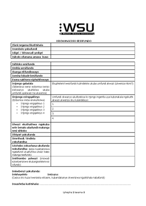 [Solved] chaza ukuba yintoni isibanjalo xoxa ngeendidi zaso uzekelise ...