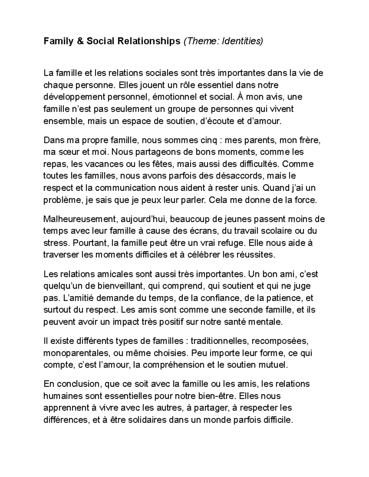French Writing - Good for the IB diploma Program (2025 syllabus ...