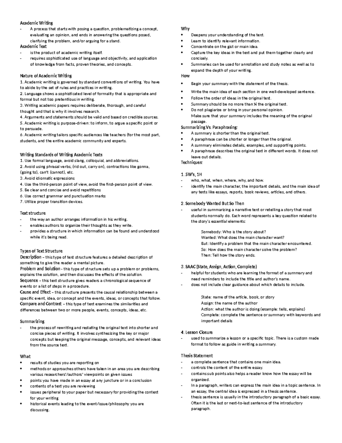 Academic Writing: Understanding Inquiry and Research Methods - Studocu
