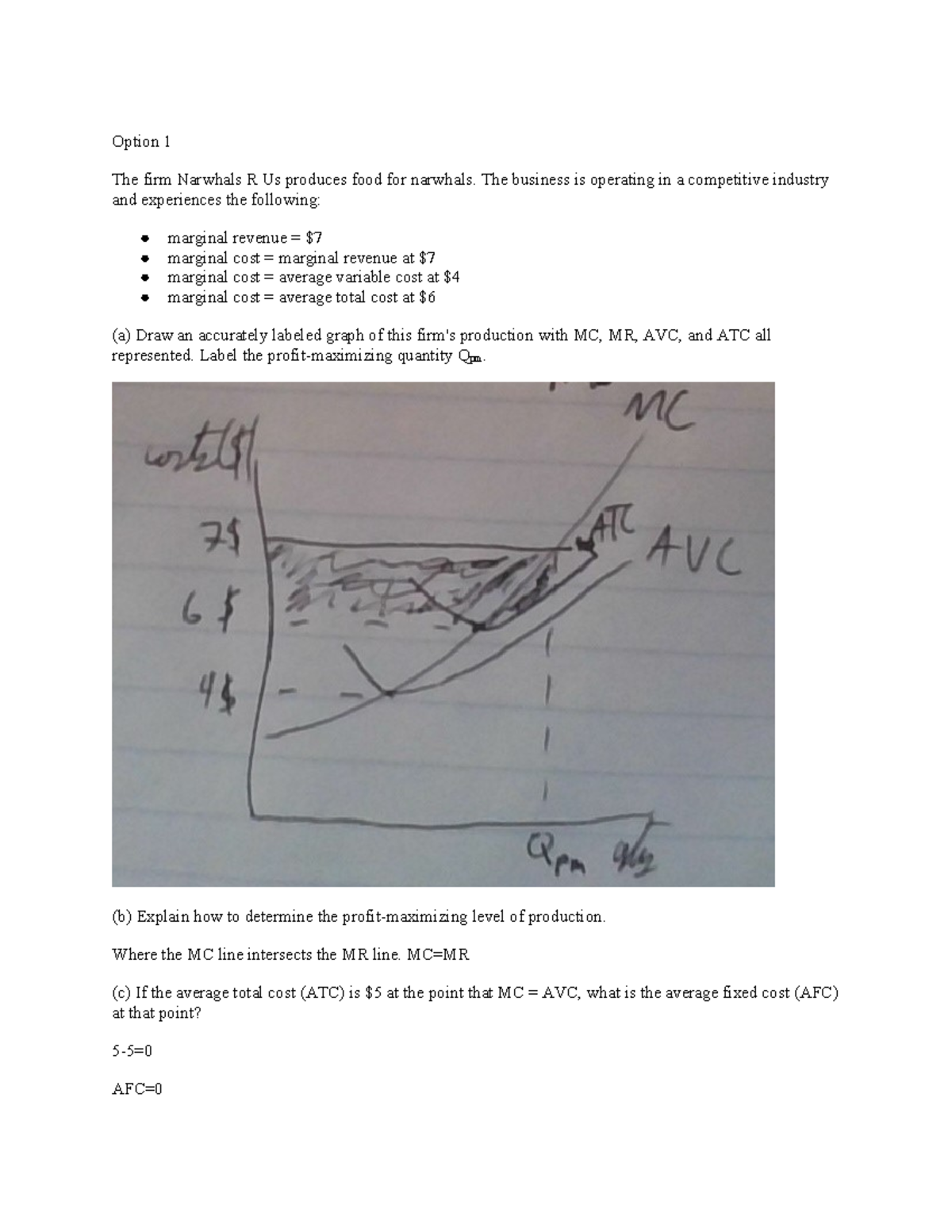 Micro 3.05 - Competitive Firm Analysis: MC, MR, AVC and ATC Graphs ...