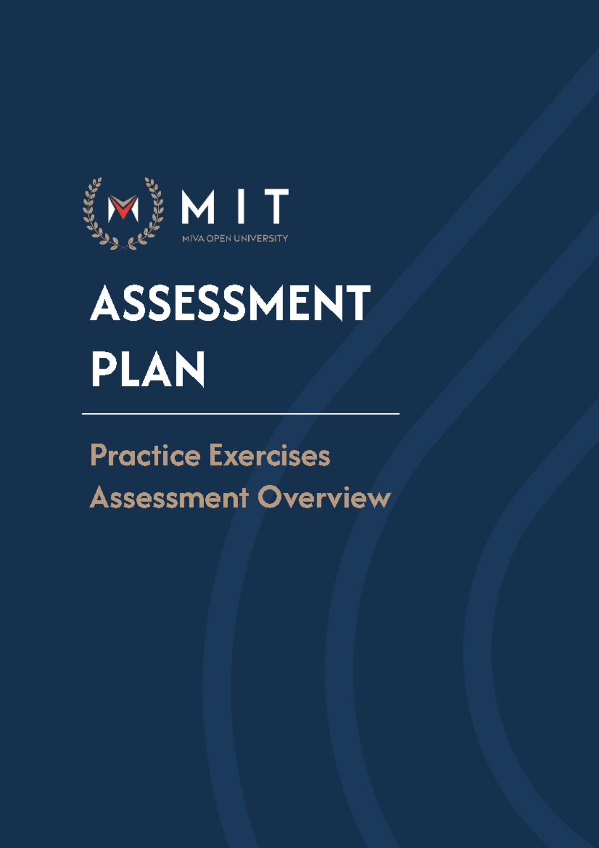 MIT Assessment Plan: Practice Exercises Overview for Jan 26 Cohort ...