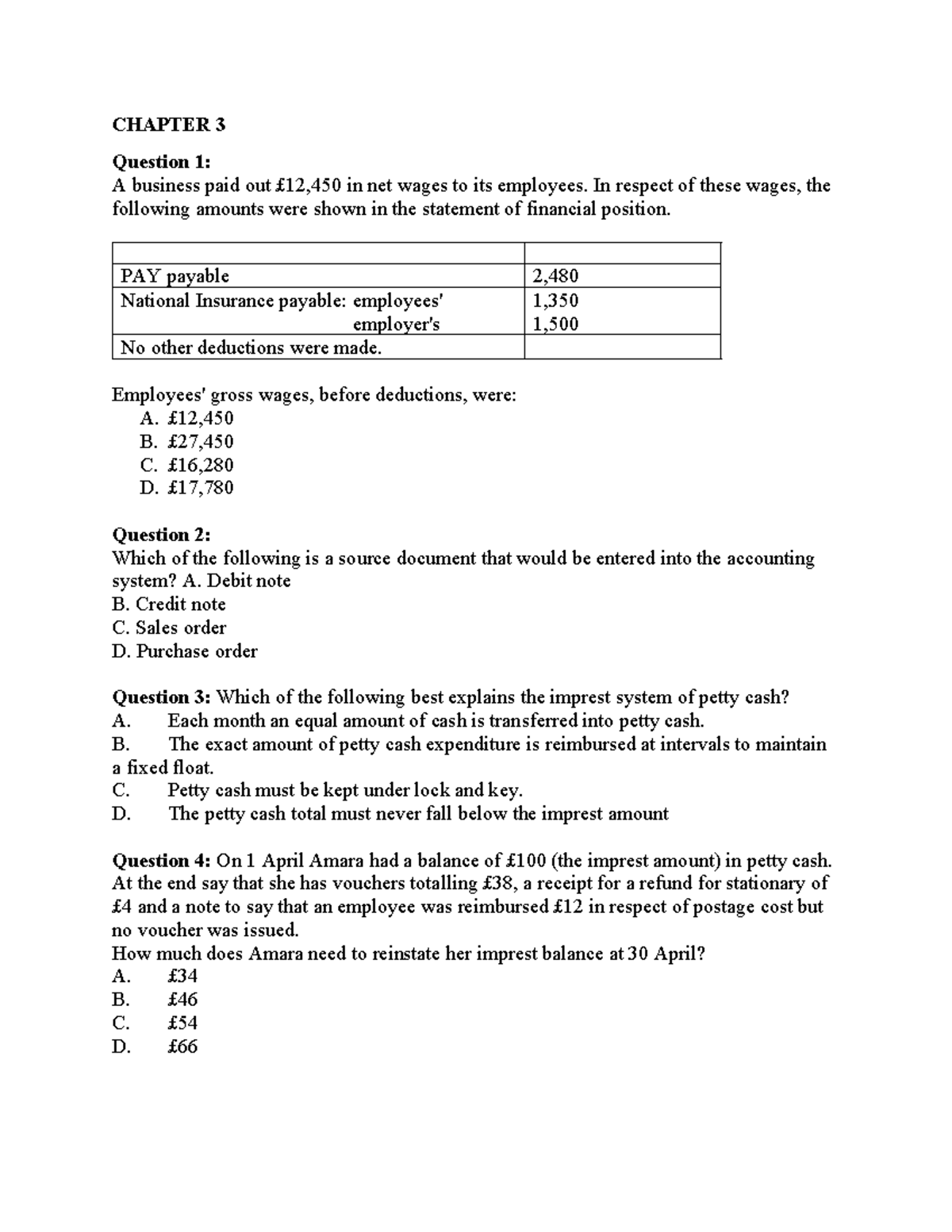Question Bank 2020 - Trắc nghiệm KTTC1 CFAB Exam Guide - Studocu