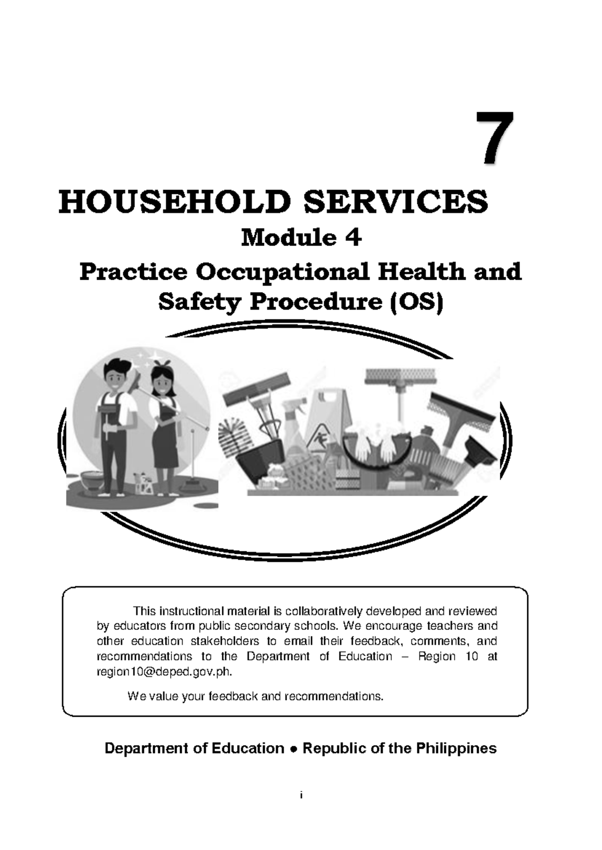 TLE7 Mod 4: Practice on Occupational Health and Safety Procedures - Studocu