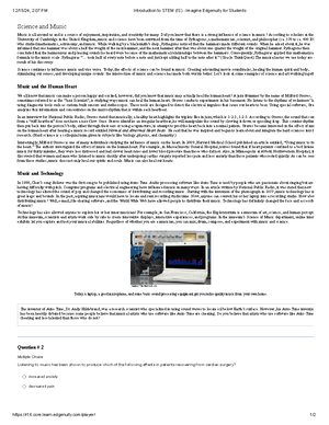 Introduction to STEM (IS) - Imagine Edgenuity for Students 4 - STEM M ...